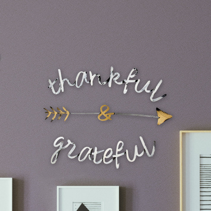Winston Porter Thankful and Grateful Wall Décor & Reviews - Wayfair Canada