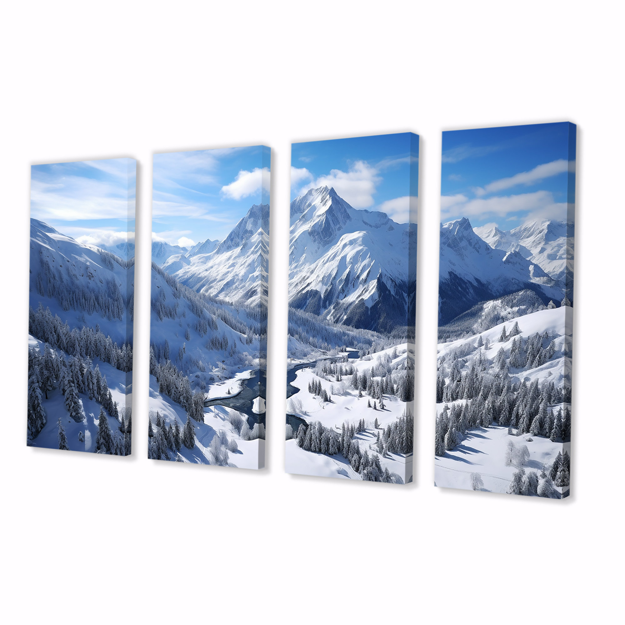 Millwood Pines Pine Valley Winter Mountain Landscape V - Winter ...