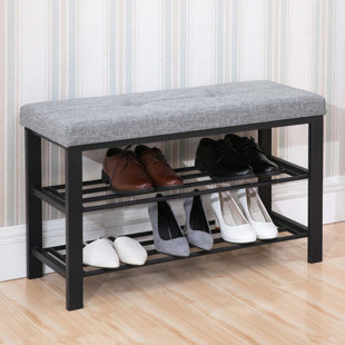 Black Metal Benches You'll Love | Wayfair