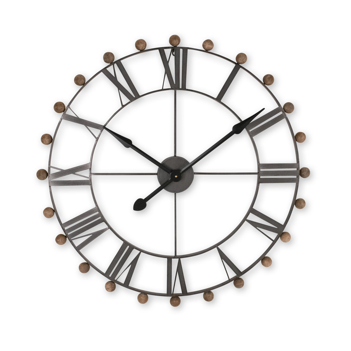 Zentique Adorned Iron Wall Clock | Perigold