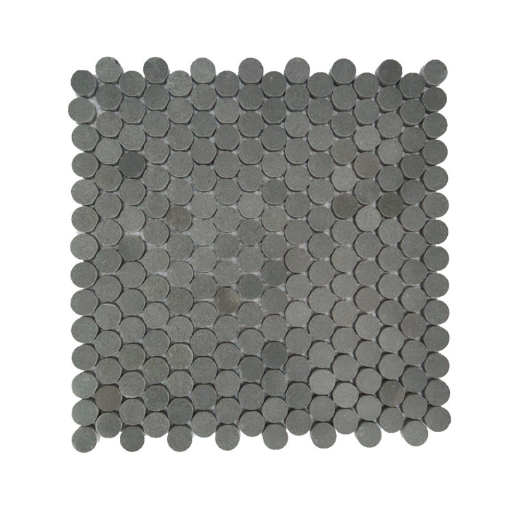 Symple Stuff Holborn 1" x 1" Natural Stone Mosaic Floor Tile | Wayfair