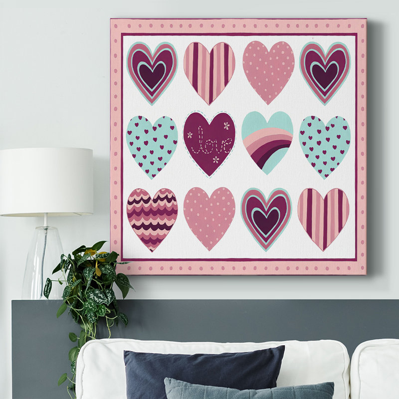 The Holiday Aisle® Sweet Valentine Collection A On Canvas Print | Wayfair