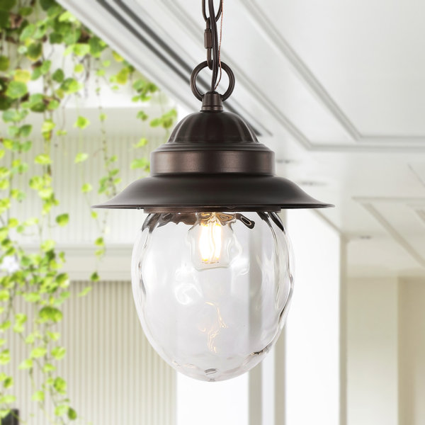 Gracie Oaks Natanim Oil Rubbed Bronze/Clear 1 - Bulb 72.5" H Outdoor ...