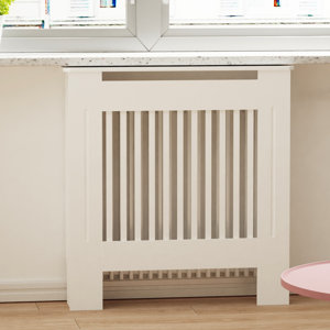 LUVODI Tall Vertical Slats Radiator Cover Wood Cabinet Modern Radiators ...