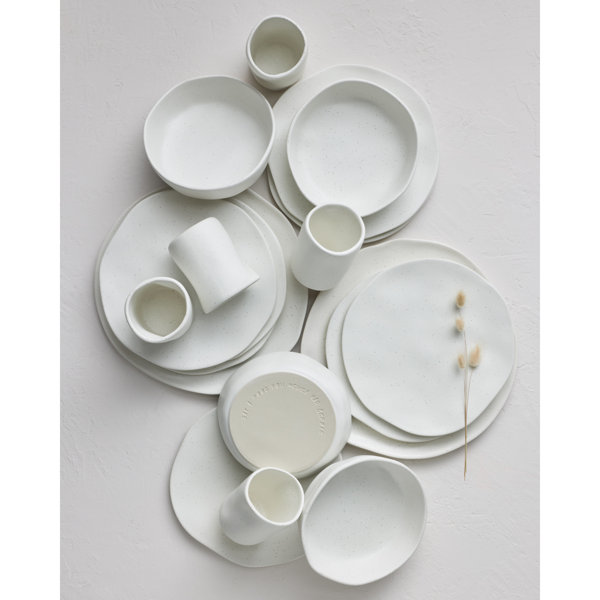 Stone by Mercer Project Hekonda Debossed 16-Piece Dinnerware Set ...