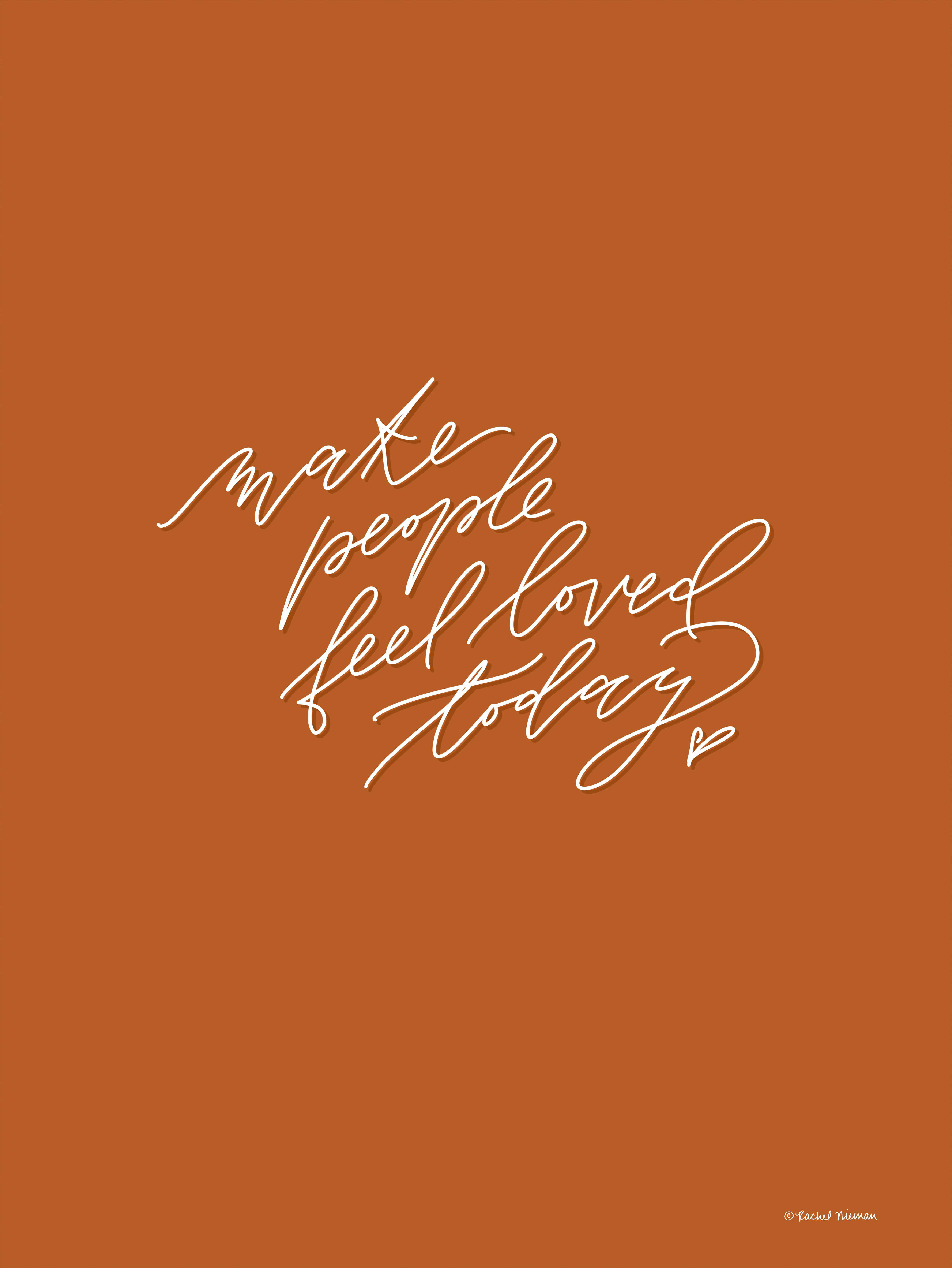 Trinx Make People Feel Loved Today - Wrapped Canvas Textual Art | Wayfair