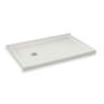 Maax Inc B3Square 6036 Acrylic Corner Left Shower Base in White with ...