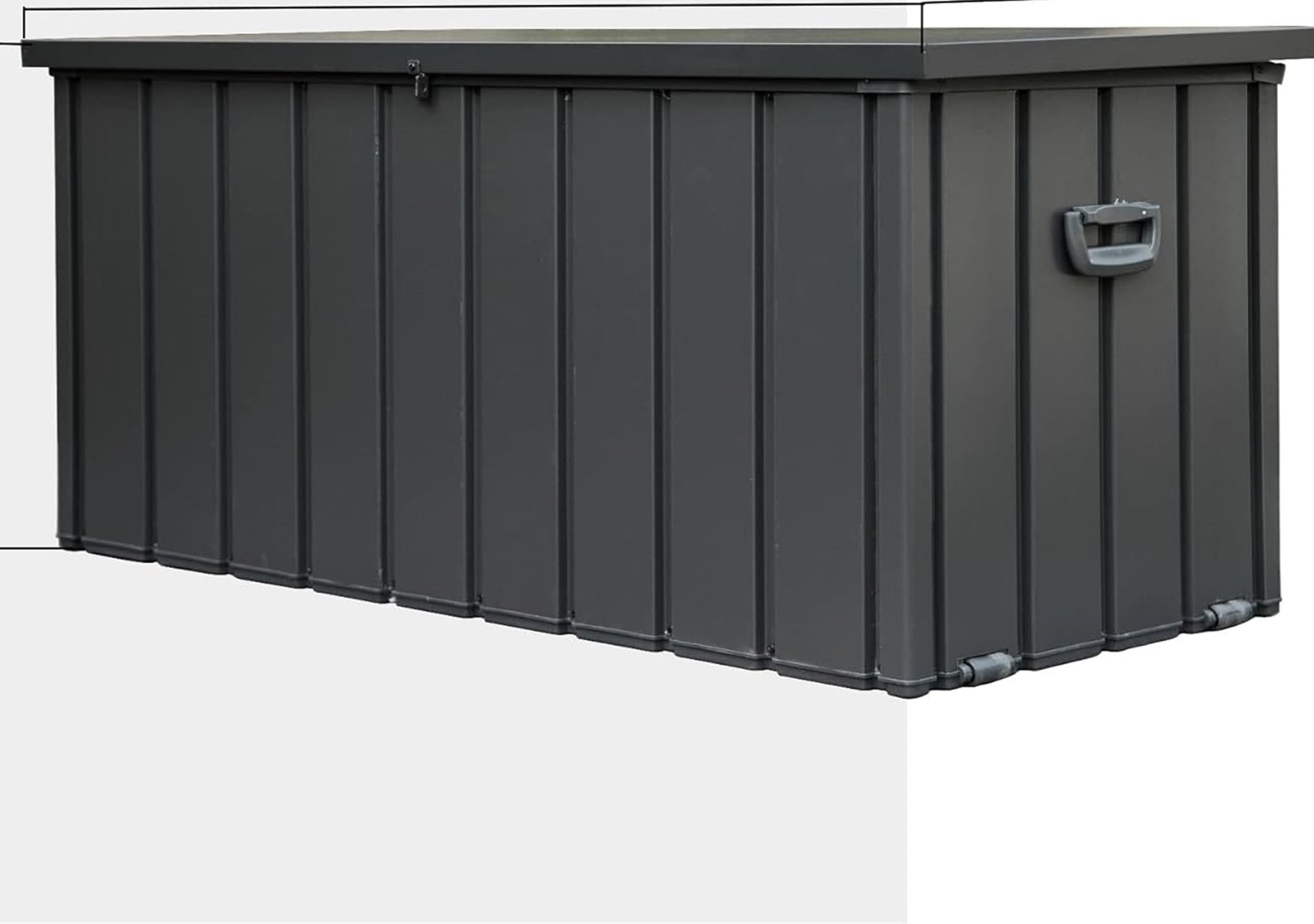 Yesurprise 150 Gallons Water Resistant Metal Lockable Deck Box with ...