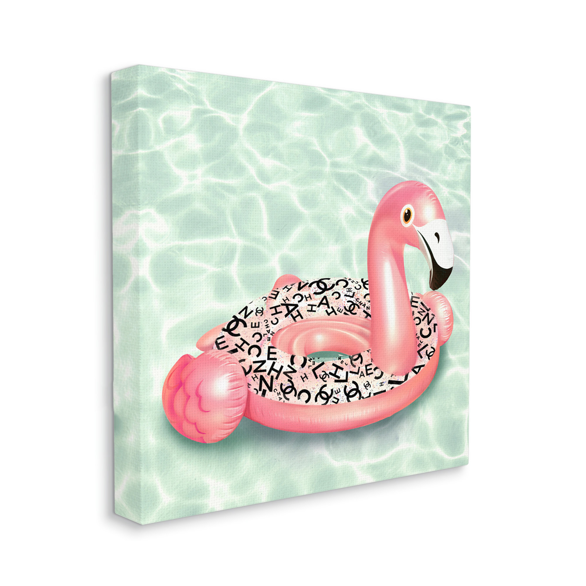 Stupell Industries Chic Summer Pool Float Glam Fashion Pattern by ...