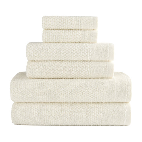 Ivory & Cream Bath Towels You'll Love | Wayfair