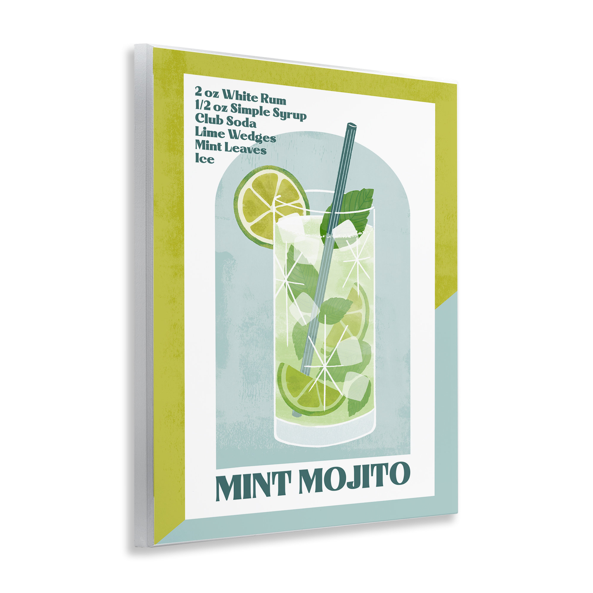 Latitude Run® Retro Mint Mojito Recipe Wall Plaque Art by Deane Beesley ...