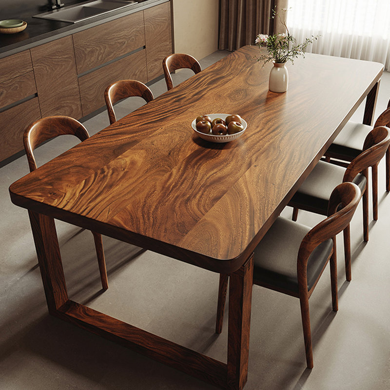 Greyleigh Simple Modern Home Dining Table Rectangular 70.86'' L x 31.49 ...