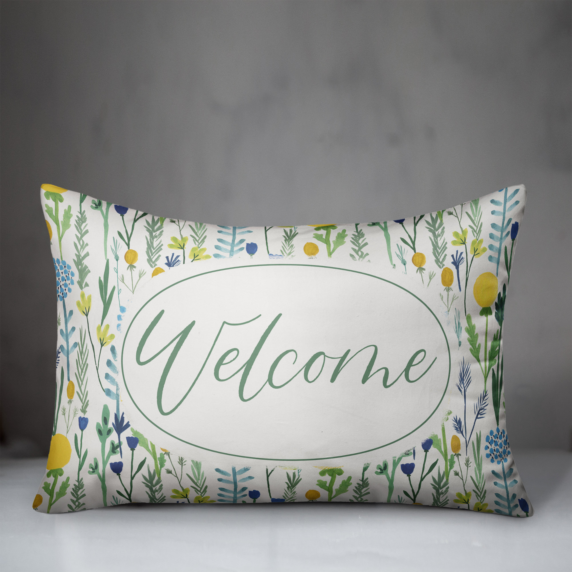 Designs Direct Creative Group Welcome Outdoor Rectangular Pillow Cover ...