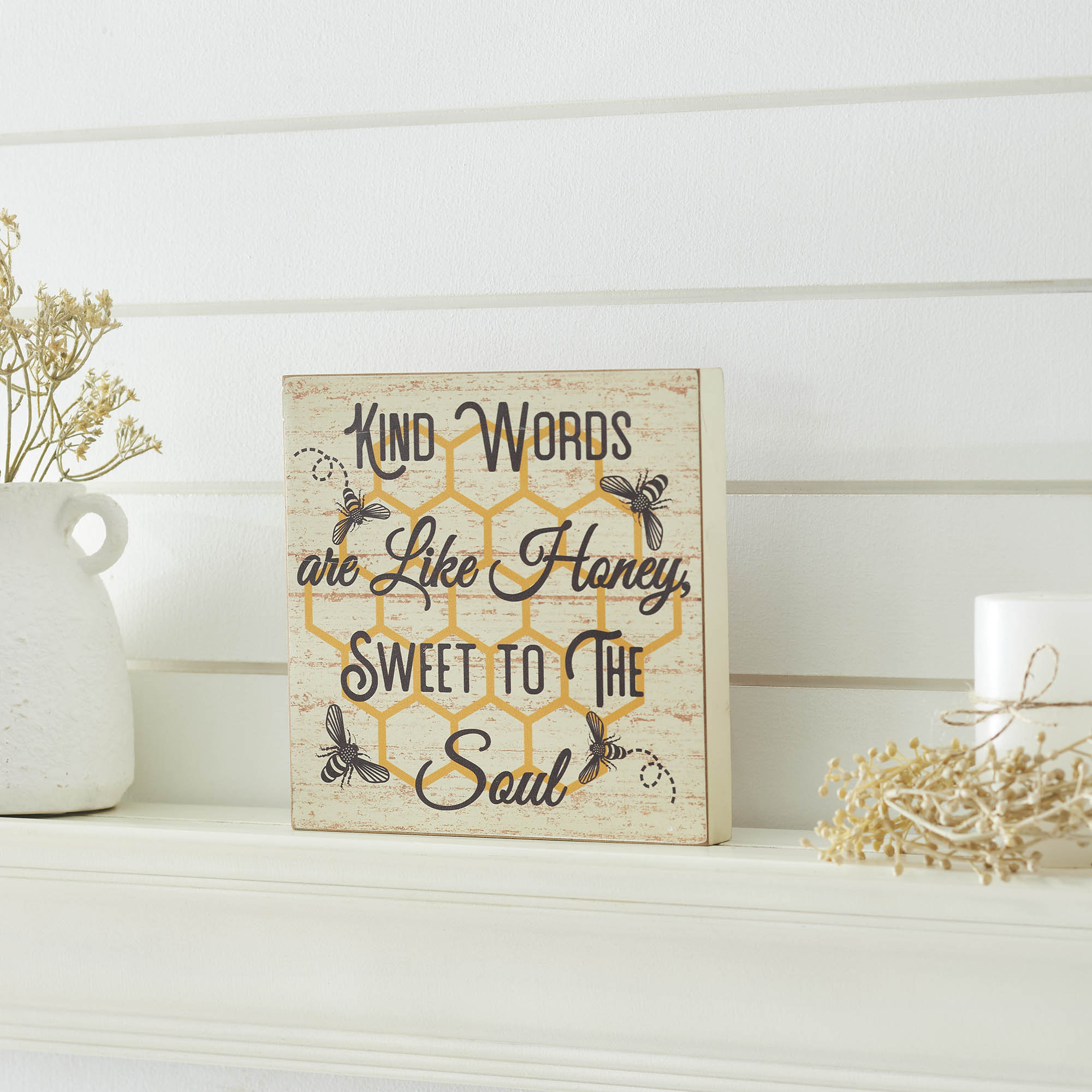 VHC Brands Buzzy Bees Kind Words Are Like Honey, Sweet To The Soul MDF ...