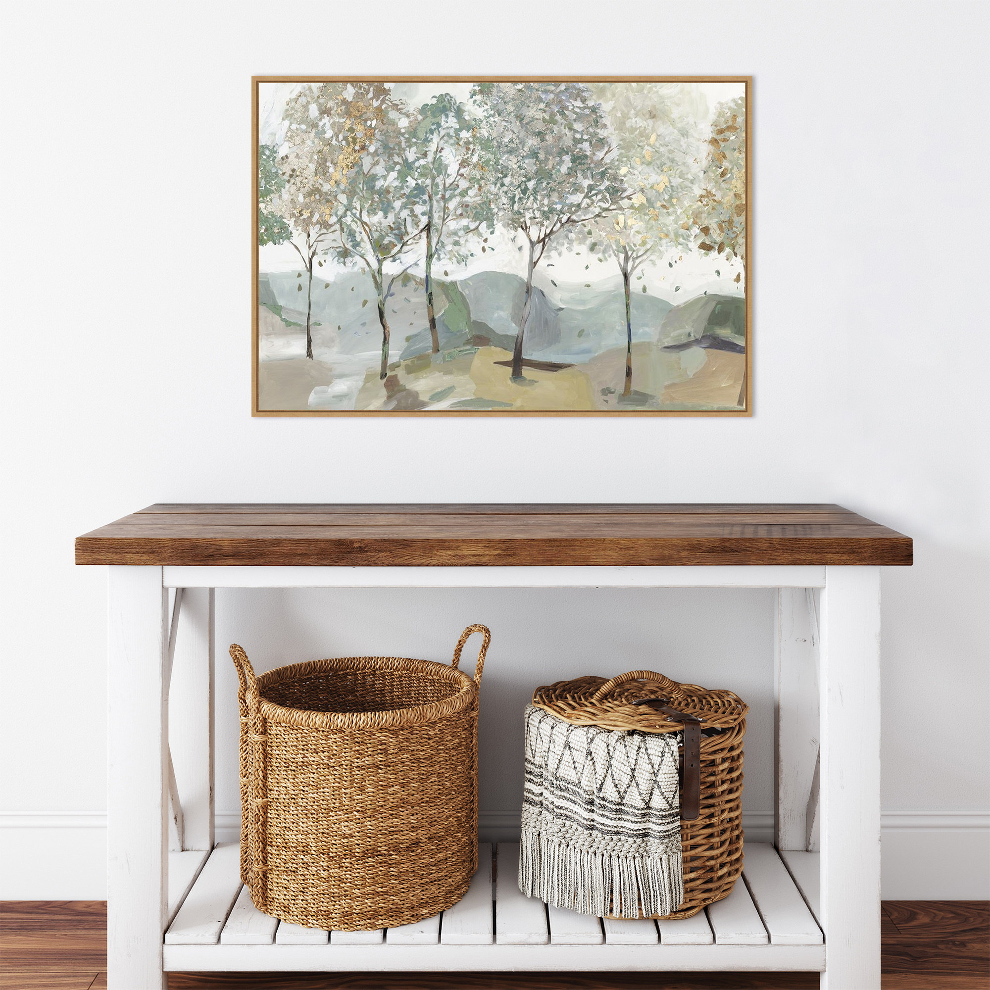 Wildon Home® Breezy Landscape Trees I by Allison Pearce - Floater Frame ...
