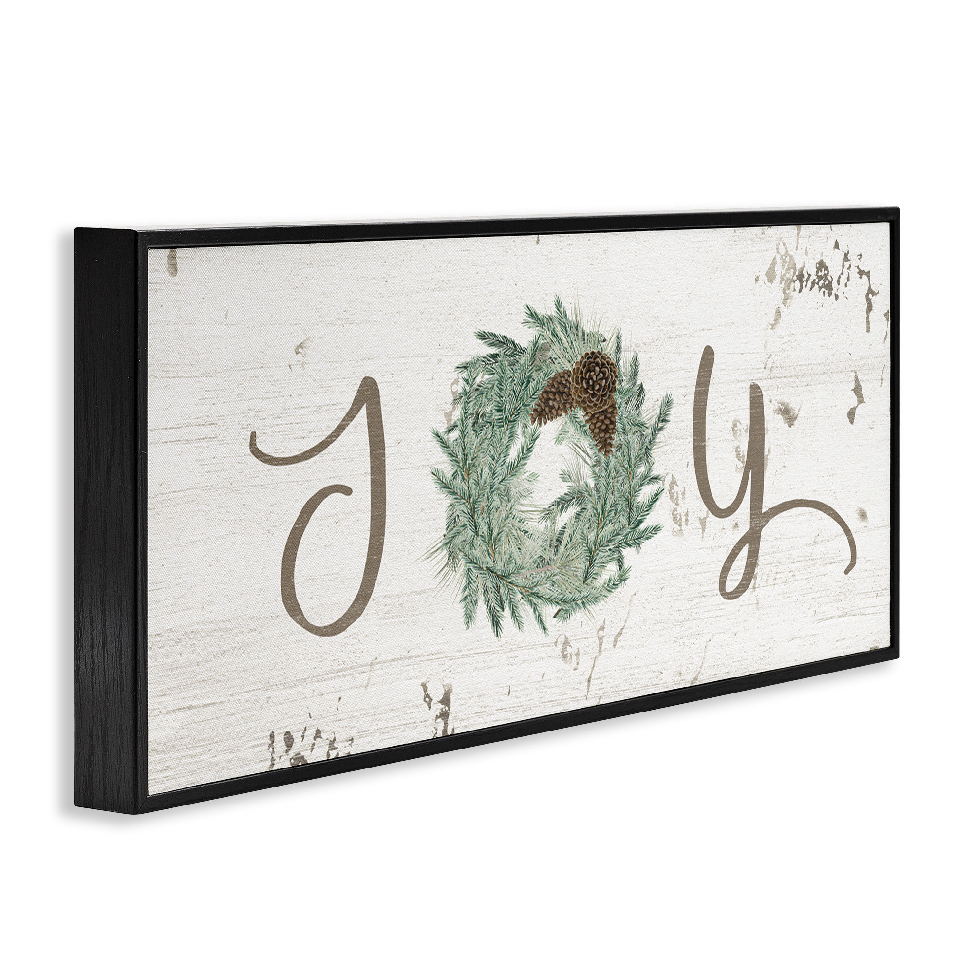 Highland Dunes Country Inspired Joy Wreath Giclee Art by Grace Popp ...