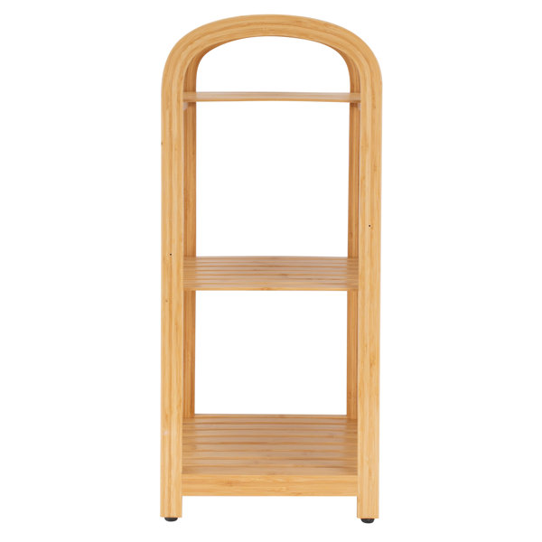 Rebrilliant Naoya Bamboo Freestanding Bathroom Shelves & Reviews | Wayfair