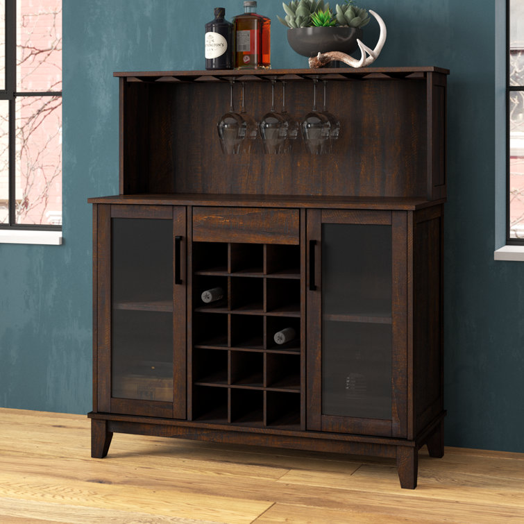 Steelside™ Shasta 38.4'' Bar Cabinet & Reviews | Wayfair