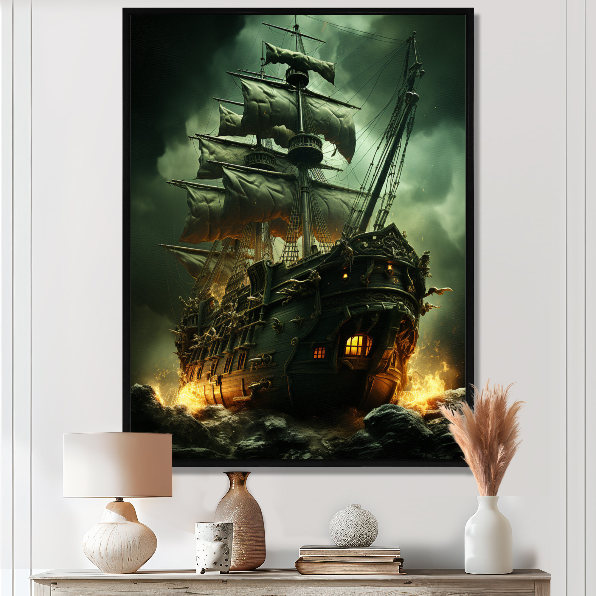 Breakwater Bay Pirate Ghost Ship 1 - Pirate Wall Decor | Wayfair