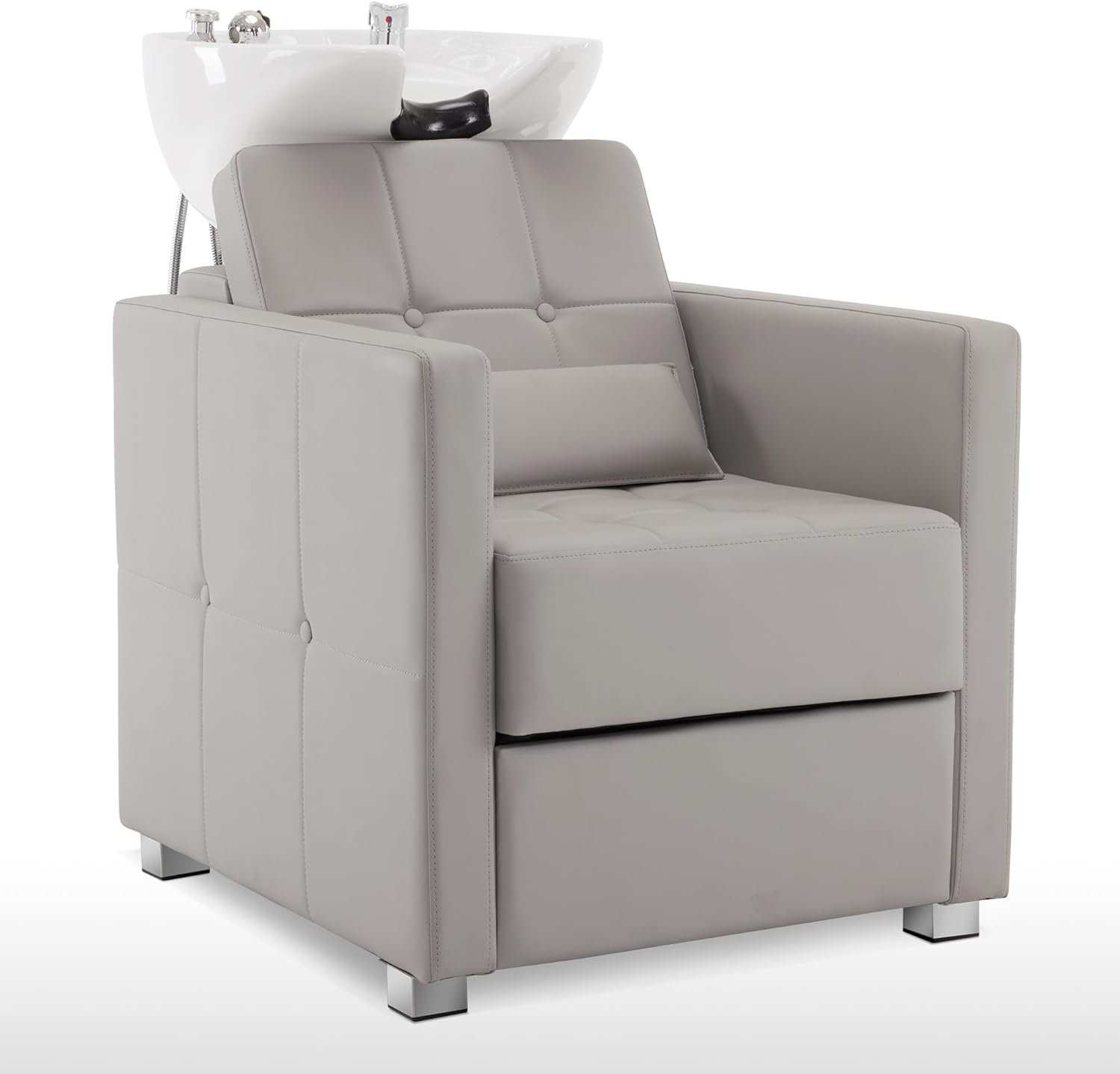 Inbox Zero Adjustable Porcelain Ceramic Hair Wash Bowl, Vacuum Breaker ...