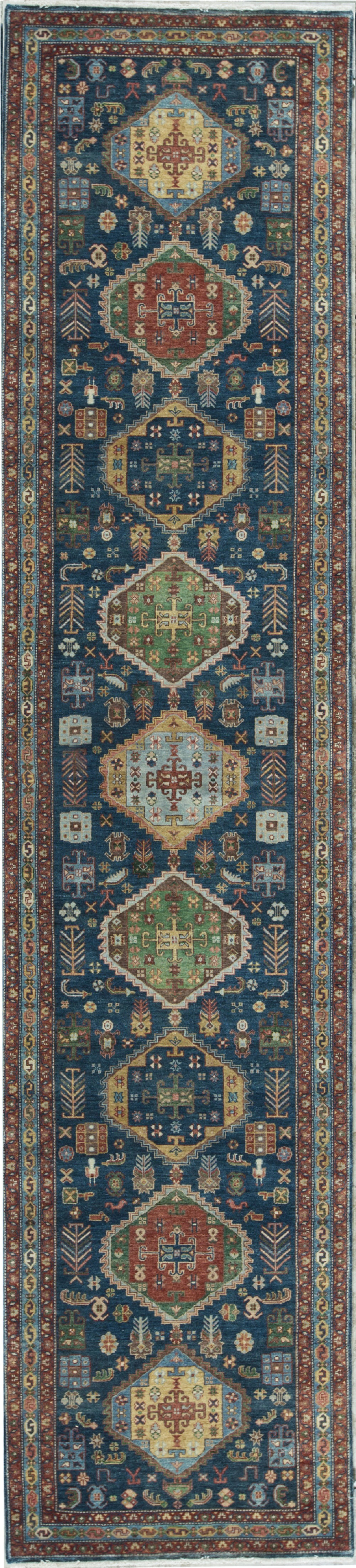 Bokara Rug Co., Inc. Hand-Knotted High-Quality Blue and Light Blue ...
