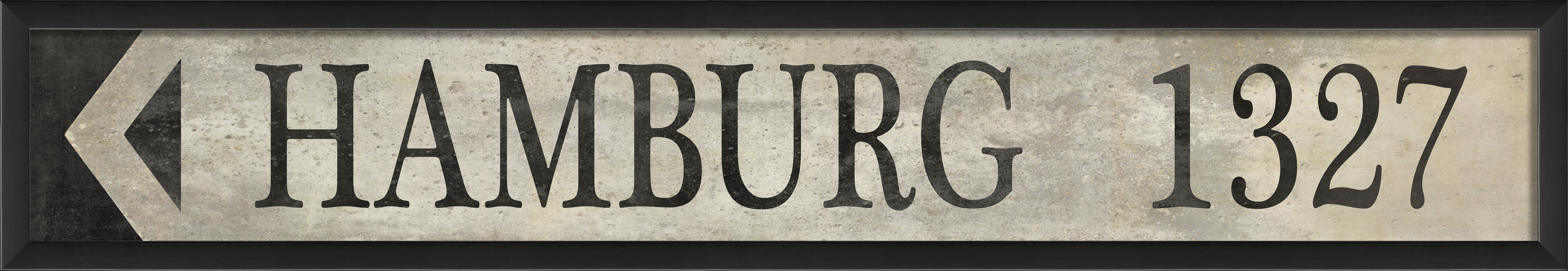 The Artwork Factory Sign Hamburg Framed Textual Art | Wayfair