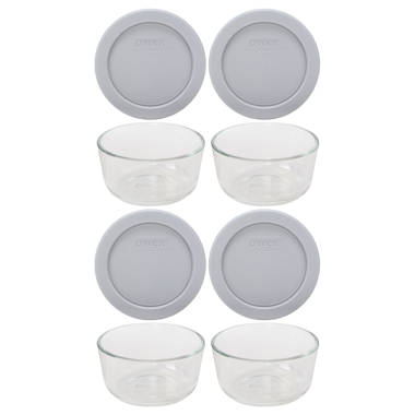 Pyrex 7200 Glass Bowls & 7200-PC Matching Lids | Wayfair