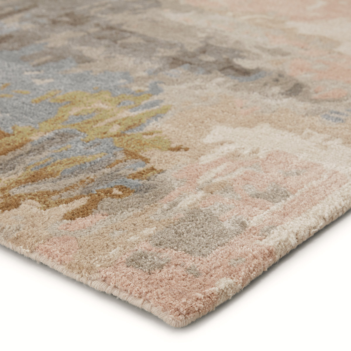 Ivy Bronx Fairmount Abstract Handmade Tufted Gray/Brown Area Rug ...
