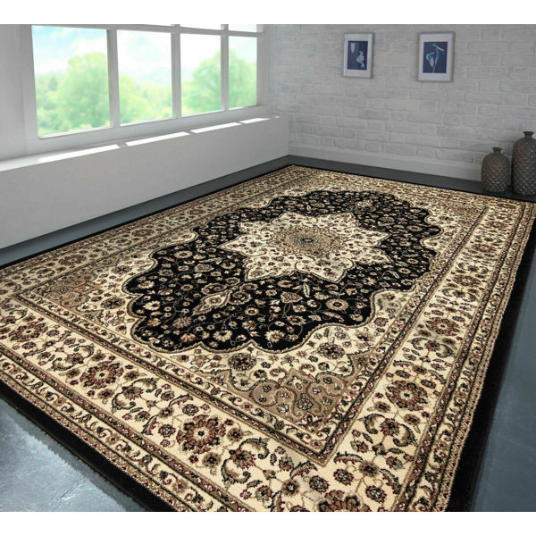 ClassicLiving Aneta Brown/Black Area Rug | Wayfair.co.uk