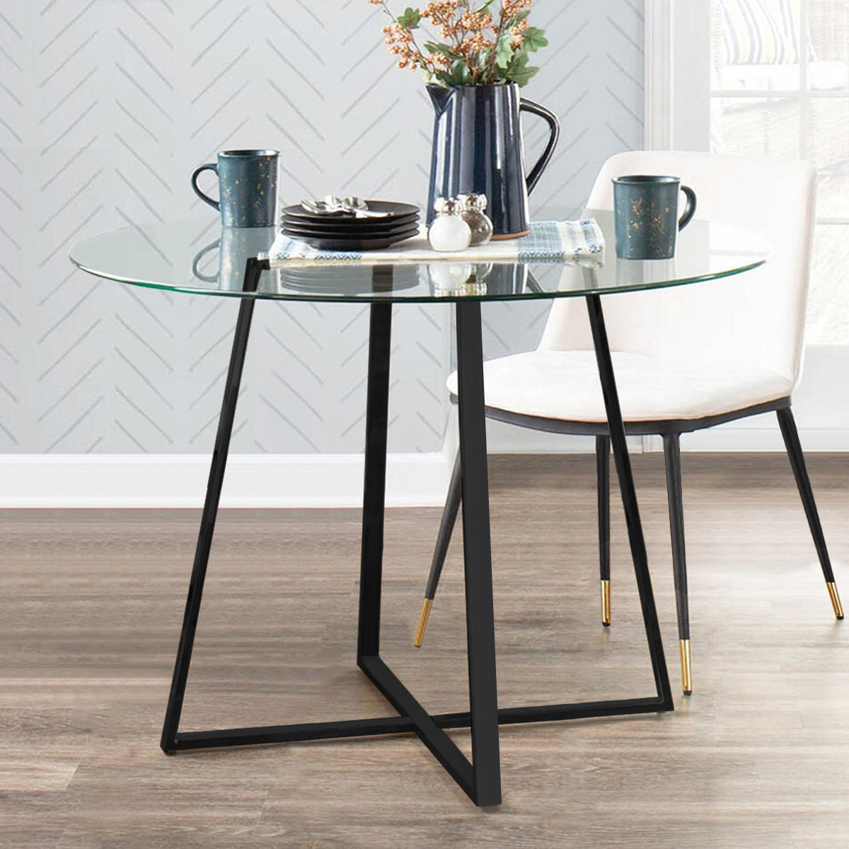 Mercury Row Seibold Glass Dining Table & Reviews - Wayfair Canada