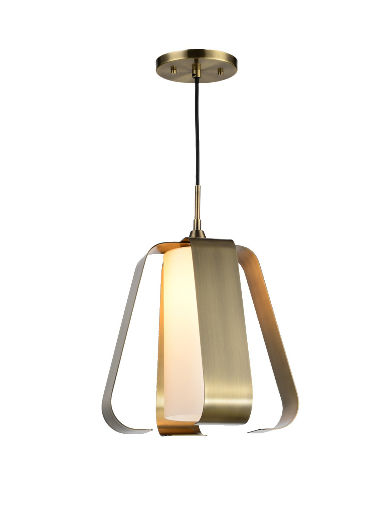 Woodbridge Lighting Bent 1 - Light Unique / Statement Geometric Pendant ...