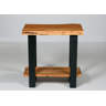 Union Rustic Keya Live Edge Wooden 2 Shelf End Table & Reviews | Wayfair