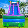 GOOSH 16' x 26' Purple Tropical Commercial Grade Water Slide with ...
