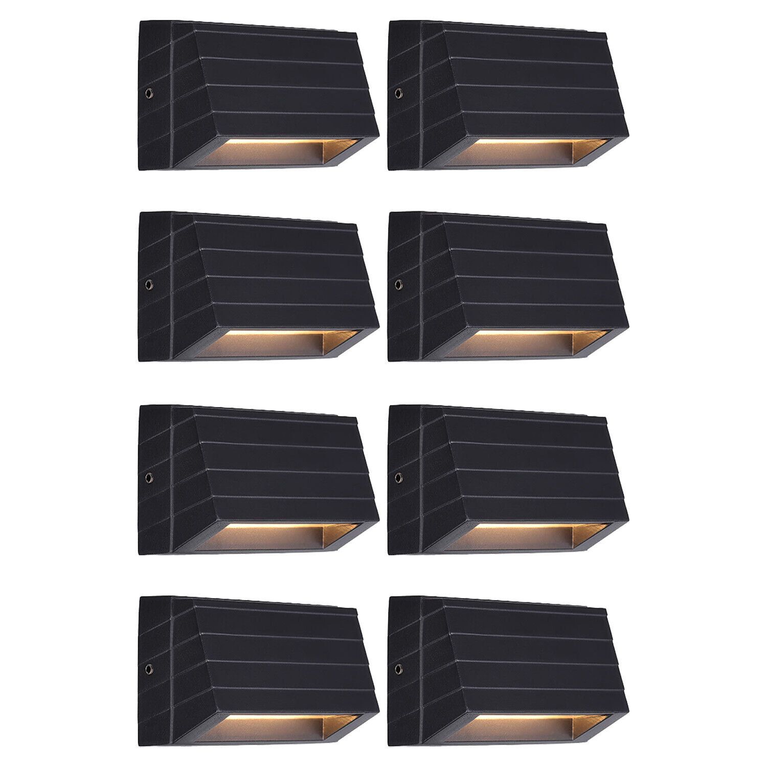 LEDVANS LED 5CCT Deck Lights, 12-24V AC/DC, Black Aluminum Housing, Low ...