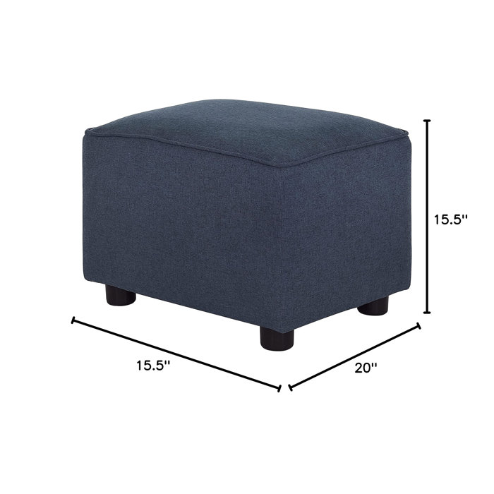 Latitude Run® 20" Wide Rectangle Footstool Ottoman & Reviews | Wayfair