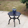 Shimano Cast Aluminum Round Coffee Table, Weather Resistant, 20.8X20 ...