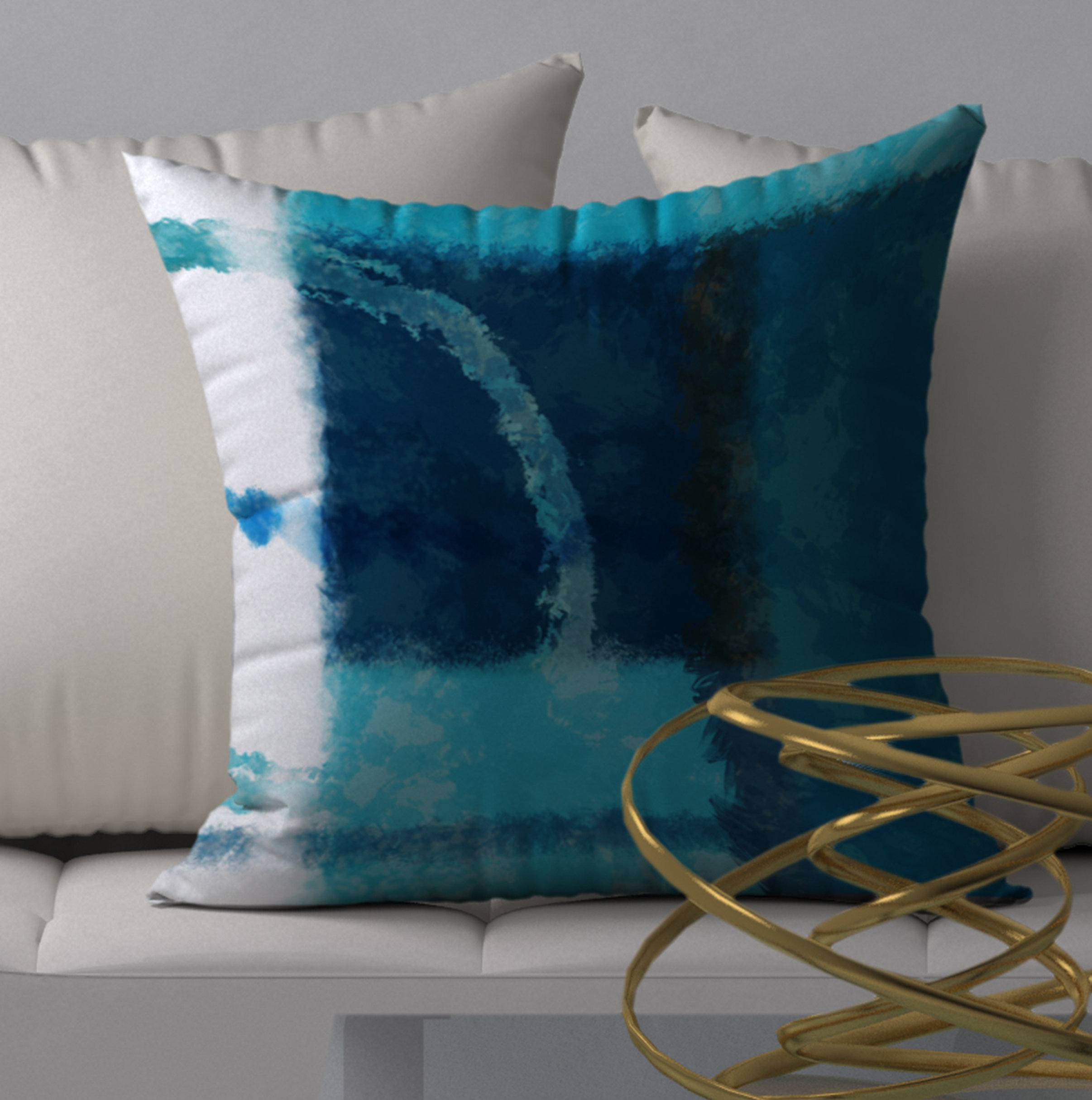LeRoi Products Abstract Reversible Throw Pillow | Wayfair