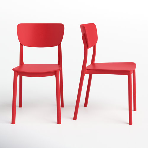 Modern Red Outdoor Dining Chairs | AllModern