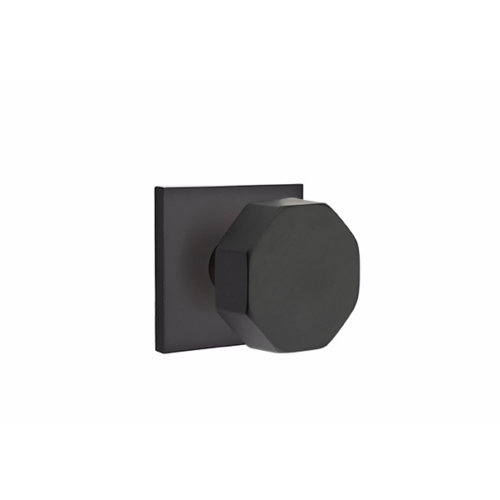 Emtek Privacy Consealed Fastener Octagon Knob with Square Rosette | Wayfair