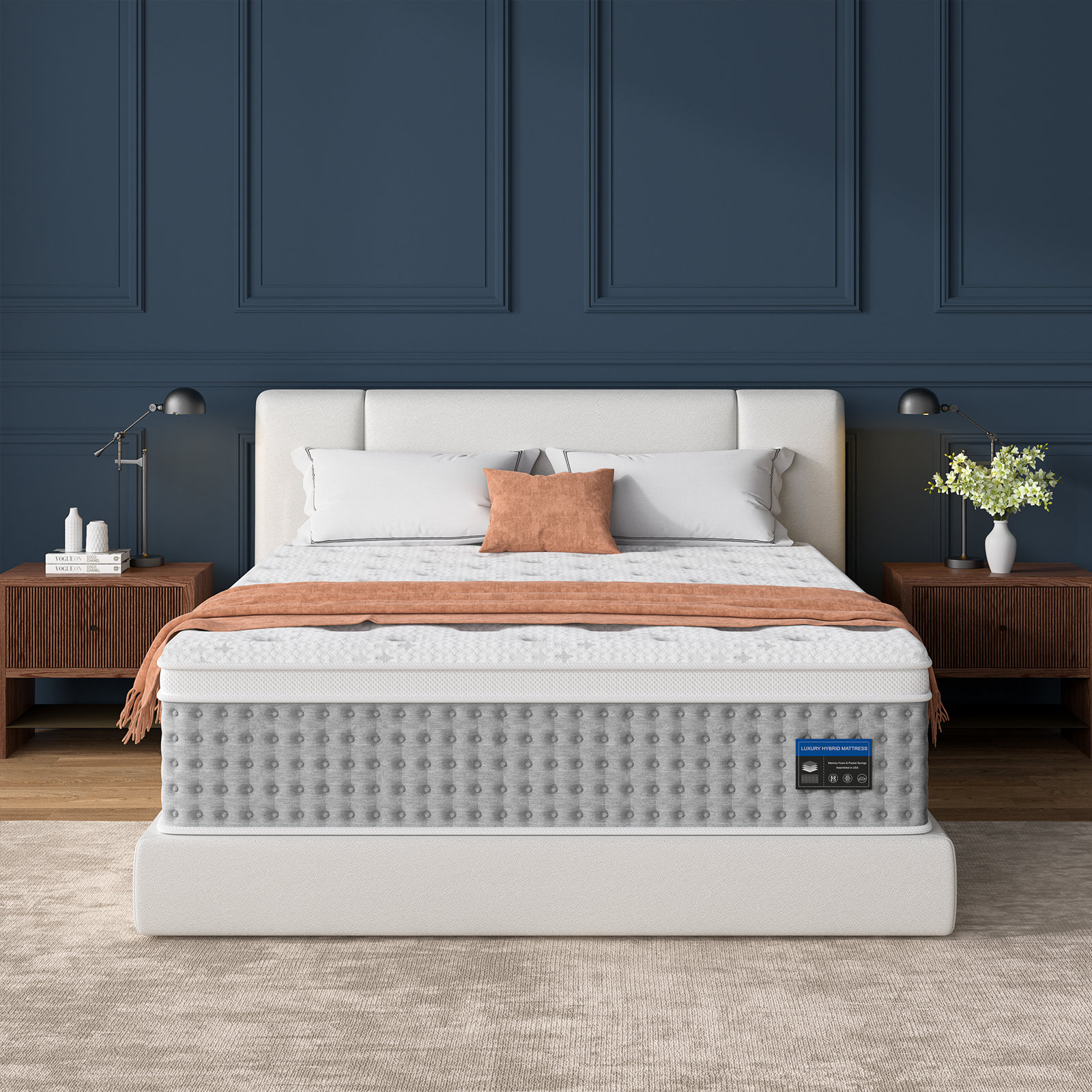 Alwyn Home Schutzer Hybrid Mattress Pocket Spring & Reviews | Wayfair