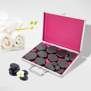 JOYDING Volcanic Rock Hot Stones Massage Set Heater for Spa Warming ...