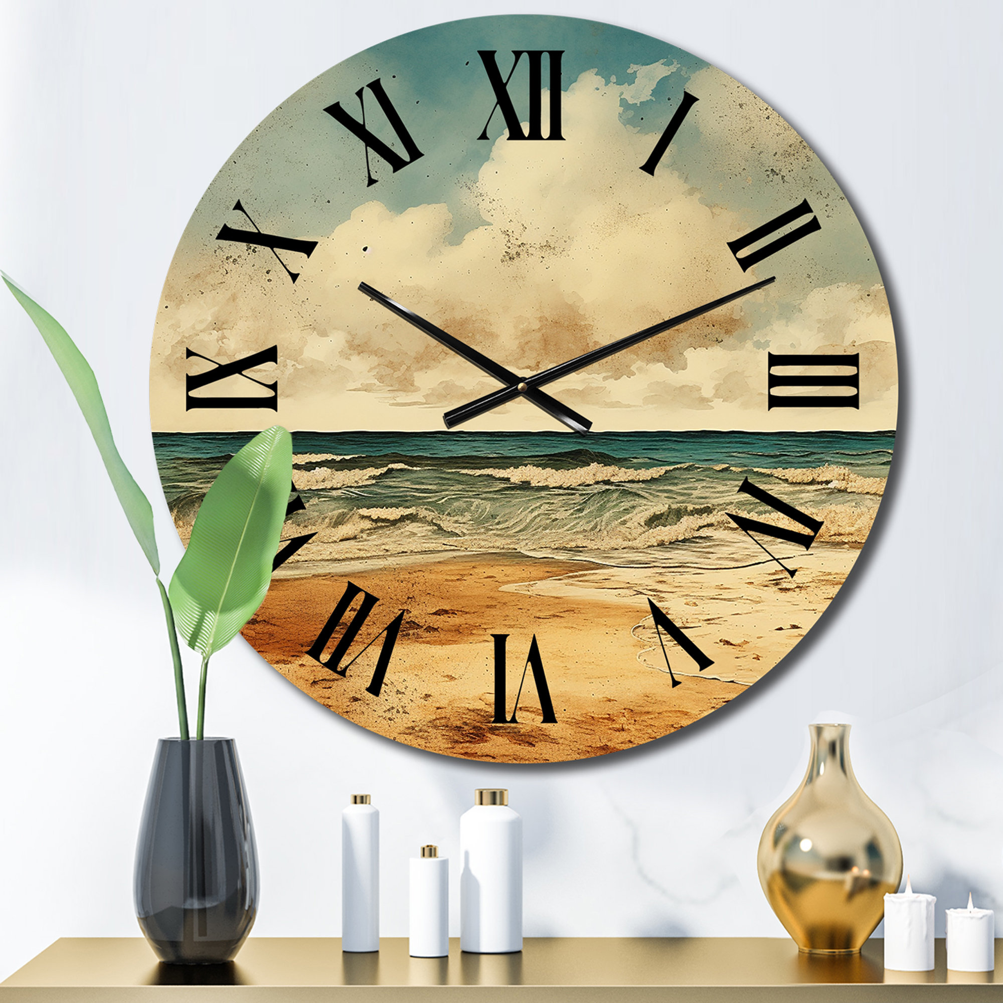 East Urban Home Vintage Beach Side Scenery II - Nautical & Beach Wall ...