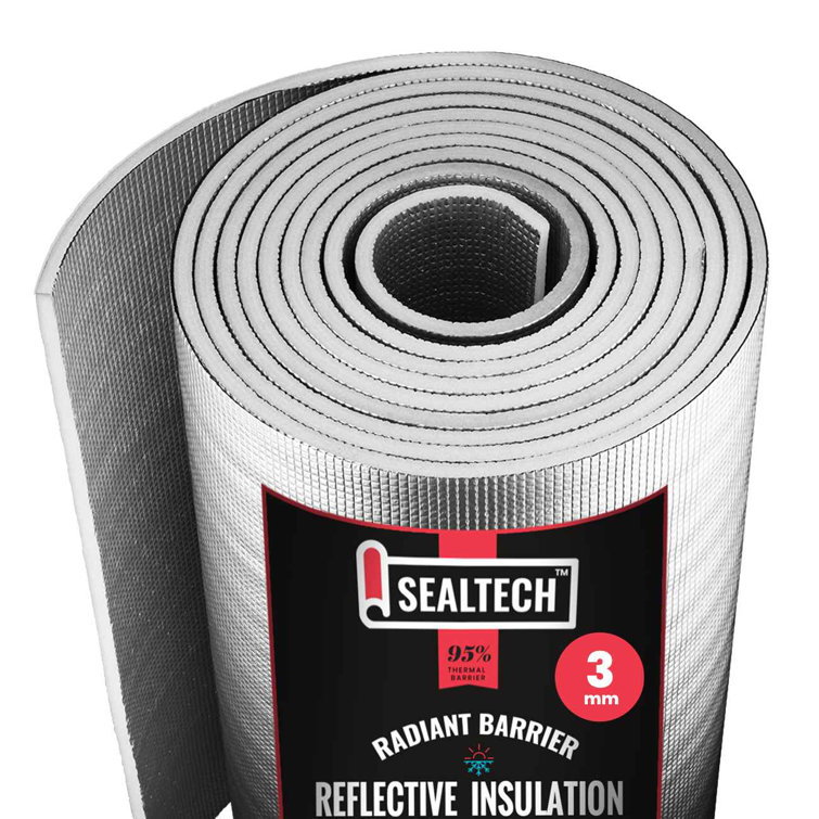 SEALTECH Reflective Insulation Roll Soundproofing Thermal Shield (375 ...