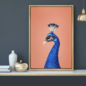 IDEA4WALL Bright Preppy Animals IDEA4WALL Framed Canvas Print Wall Art ...