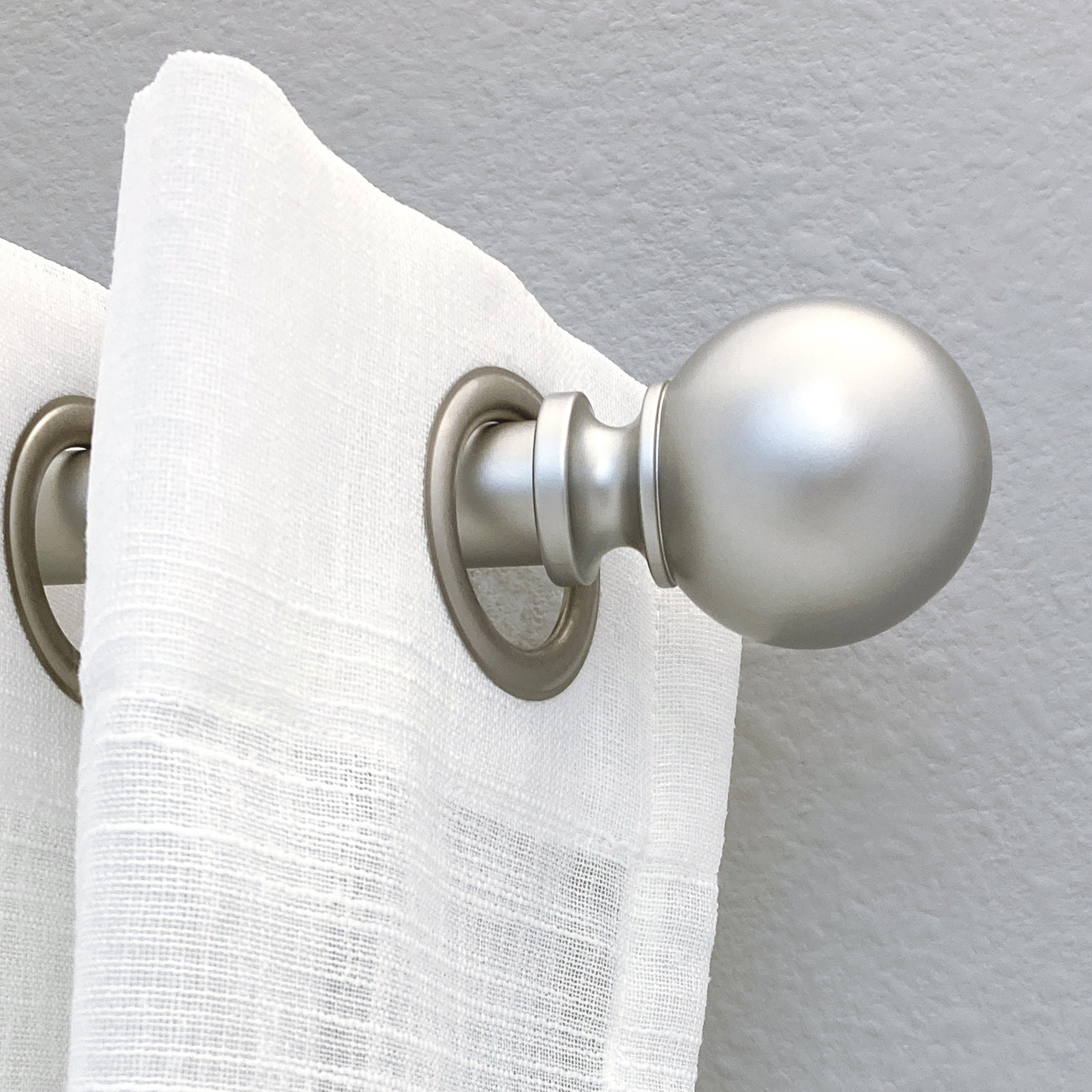 Winston Porter Decopolitan Punch and Press No Drill Curtain Rod Set ...