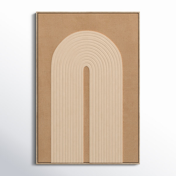 Joss & Main The Novogratz Polyester Geometric Living Room Framed Wall ...