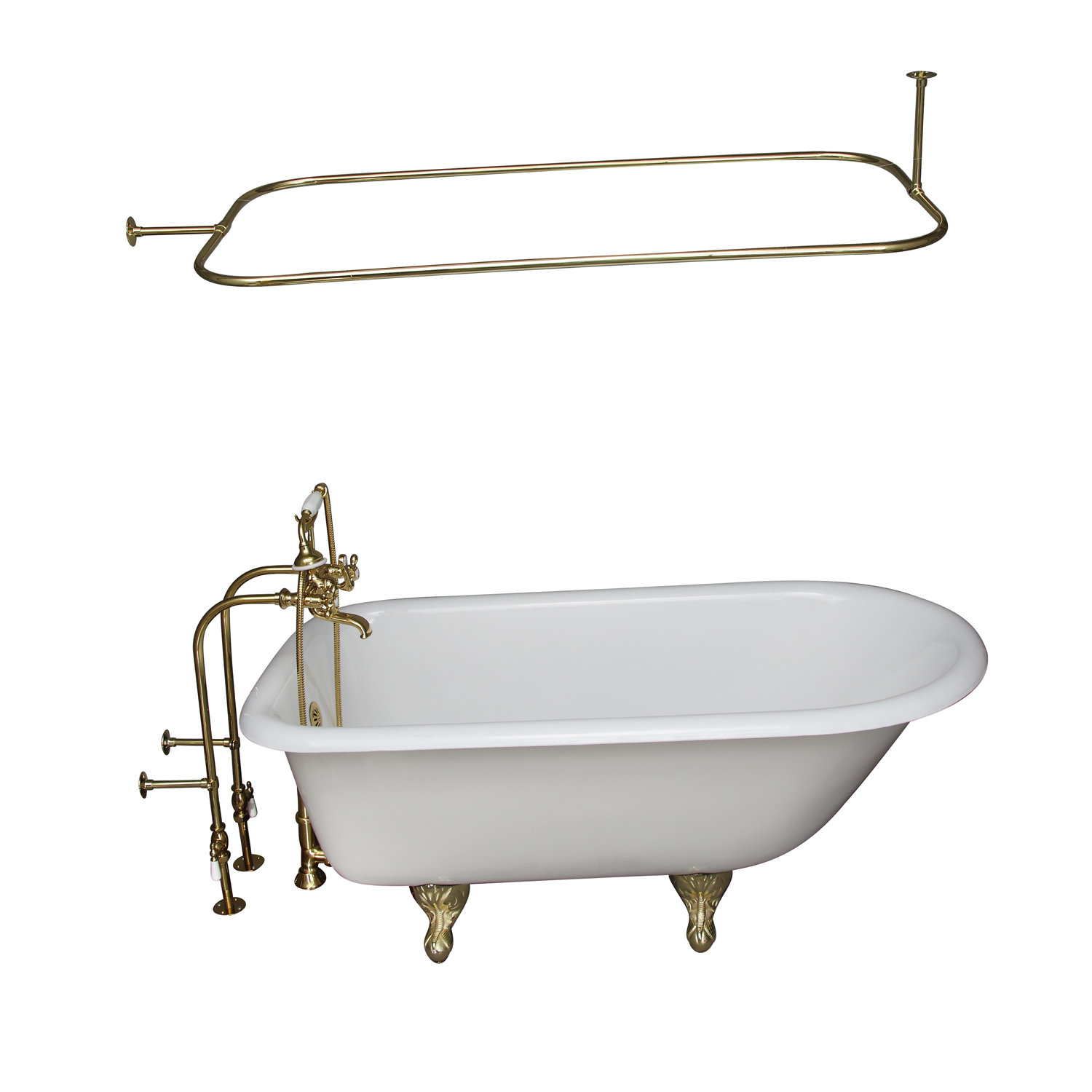 Barclay 67" x 30" Freestanding Soaking Cast Iron Bathtub | Wayfair