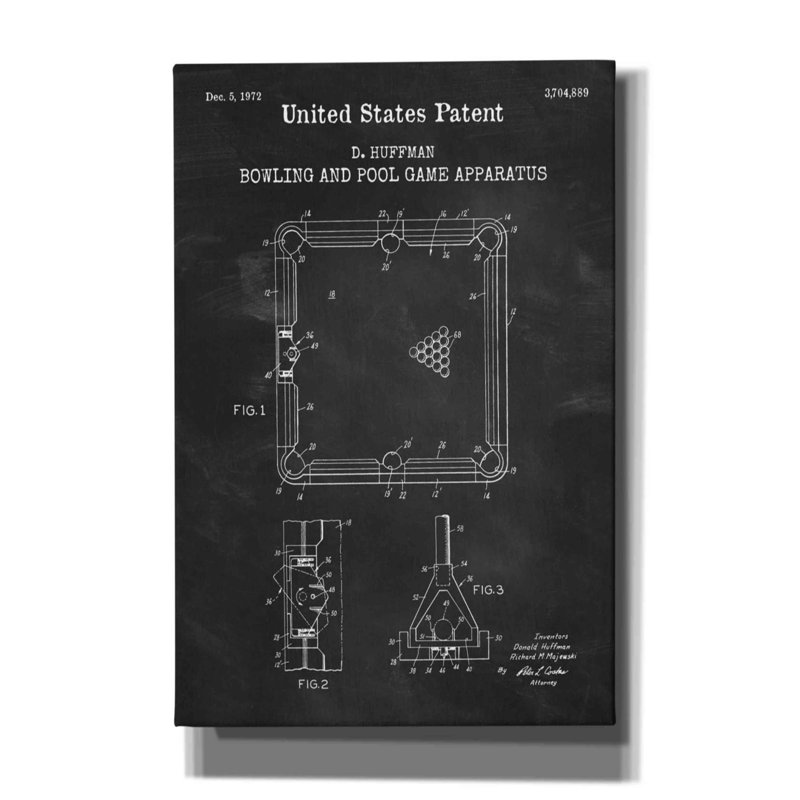 Williston Forge Bowling and Pool Game Apparatus Blueprint Patent ...
