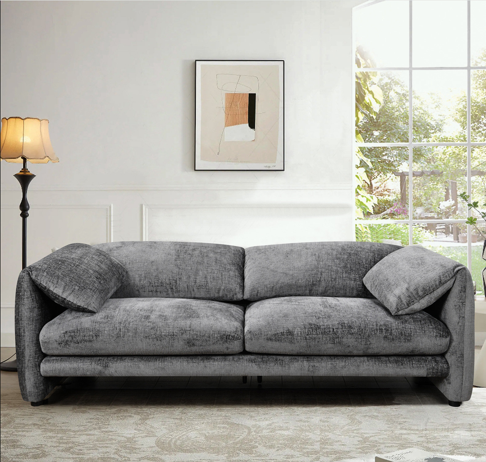hanada 3 Seater sofa with wide and comfortable armrest | Wayfair