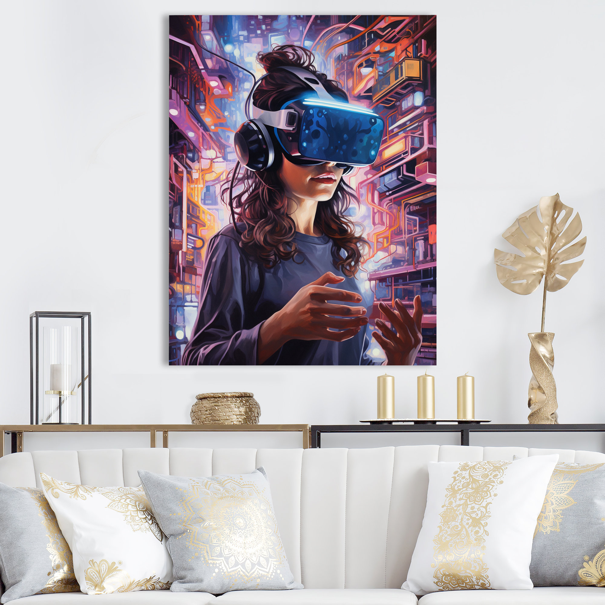 Red Barrel Studio® Video Game Virtual Escape Portrait Framed On Canvas ...